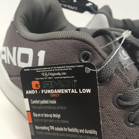 And1 | Shoes | And Low Top Lace Up Gray Sneakers Skate Shoes | Poshmark